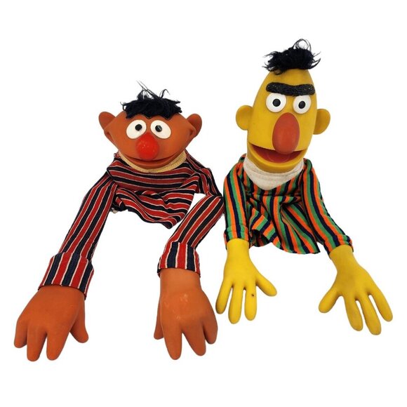 Sesame Street | Toys | Vintage Muppets Sesame Street Bert And Ernie ...